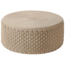 Beliani POUF Beige Mithi