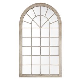 Beliani WANDSPIEGEL beige Fensteroptik 77/130 cm Trevol