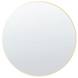 Beliani WANDSPIEGEL rund 80/80 cm Gold Annemasse