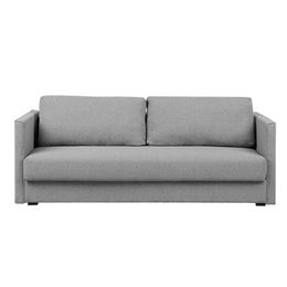 Beliani 3-SITZER-SCHLAFSOFA Polyester Grau Eksjo