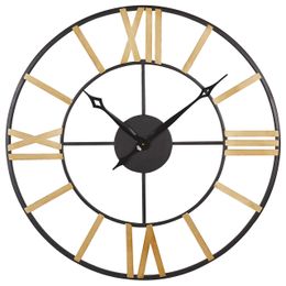 Beliani WANDUHR Metall schwarz/gold Valsot
