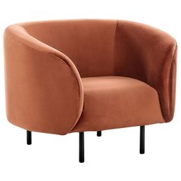 Beliani SESSEL Orange Loen