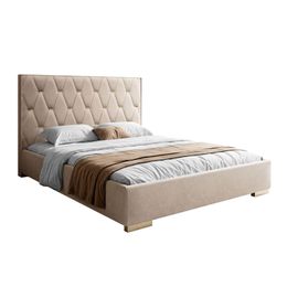POLSTERBETT IZOLDA mit hohem Kopfteil 160x200 cm Royal Velvet 170