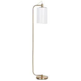 Beliani STEHLAMPE Kupfer/Wei&szlig; Liberia