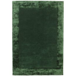 KADIMA DESIGN WOLLTEPPICH handgewebt TYNE, mit Bord&uuml;re, Gr&uuml;n, 120 x 170 cm