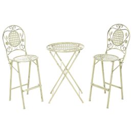 Beliani GARTENBAR-SET Gr&uuml;n Bivio