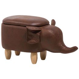 Beliani HOCKER Elephant 32/70/35 cm