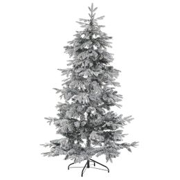 Beliani WEIHNACHTSBAUM 210 cm Wei&szlig; Tomichi