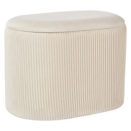 Beliani POUF Beige Richland
