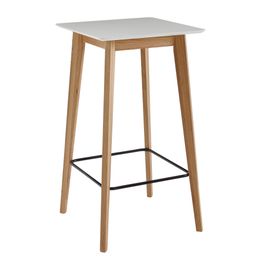 KADIMA DESIGN BARTISCH &ndash; Skandinavisch, Eichenbeine, quadratisch, 50 kg Belastbarkeit