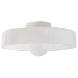 Beliani DECKENLAMPE Wei&szlig; Luguse