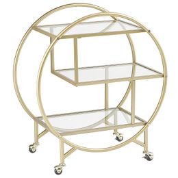 Beliani SERVIERWAGEN Gold Colton