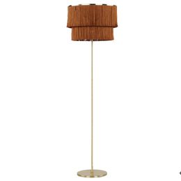 Beliani STEHLAMPE Braun Peristeri