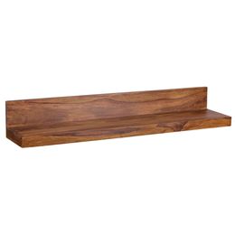 KADIMA DESIGN WANDREGAL NAKO Massivholz Flexibles Design Landhausstil, Braun 110x24x17 cm