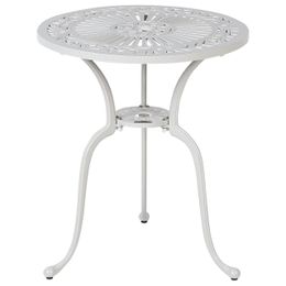 Beliani BISTROTISCH Wei&szlig; Dascio