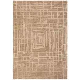 KADIMA DESIGN TEPPICH ARLEN, geometrisch, Senfgelb, 160 x 230 cm