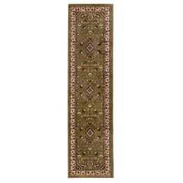 KADIMA DESIGN TEPPICH GLAZERT, klassisch-floral, Gr&uuml;n, 60 x 230 cm