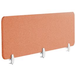 Beliani SCHREIBTISCHTRENNWAND 180 x 40 cm Hellrot Wally