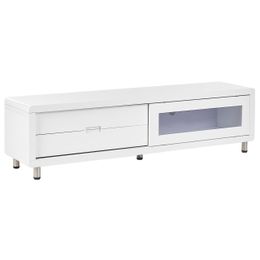 Beliani TV-M&Ouml;BEL Wei&szlig; PEMBORKE 39/158/43 cm