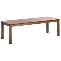 Beliani AUSZIEHBARER-ESSTISCH 160/240x90 cm Dunkler Holzfarbton Madura