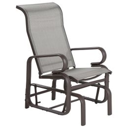 Beliani GARTENSTUHL Metall braun Borgio