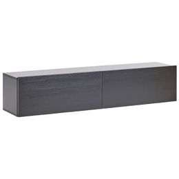 Beliani WANDMONTIERTER-TV-SCHRANK Schwarz Gladstone