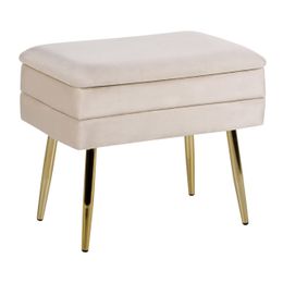 Beliani TRUHENBANK Hellbeige Odessa