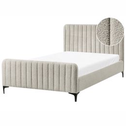 Beliani BETT mit Lattenrost 120/200 cm Beige Lunan