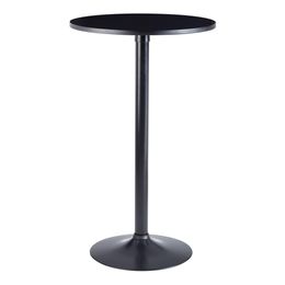 KADIMA DESIGN BARTISCH &ndash; Schwarz, Trompetenfu&szlig;, 30 kg Belastbarkeit