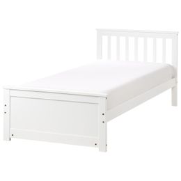 Beliani BETT mit Lattenrost 90x200 cm Wei&szlig; Olendon