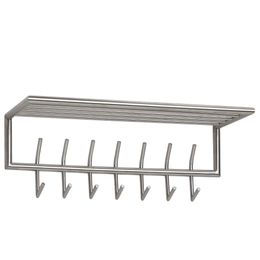 KADIMA DESIGN WANDGARDEROBE Metall Silber Modern mit Aufbewahrungsm&ouml;glichkeiten