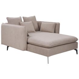 Beliani XXL-SESSEL taupe/schwarz Charmes