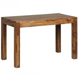 KADIMA DESIGN ESSTISCH Massivholz Akazie Rechteckig Handgefertigt NAKO, Braun 120x60x76 cm