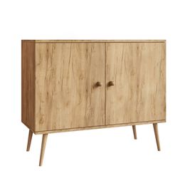 KOMMODE Zweit&uuml;rige HARMONY Craft Gold Eiche