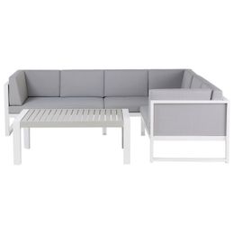 Beliani LOUNGE-SET 6-Sitzer grau Castella
