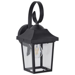 Beliani AUSSENWANDLEUCHTE Schwarz Tangon Wandlampe
