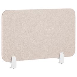 Beliani SCHREIBTISCHTRENNWAND 72 x 40 cm Beige Wally