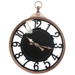 Beliani WANDUHR Kunststoff schwarz/kupfer Alloza