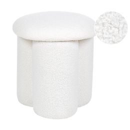 Beliani POUF Cremewei&szlig; Carrington