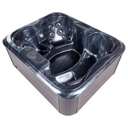 Beliani WHIRLPOOL Grau ArceIia