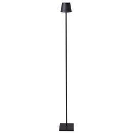 Beliani LED-STEHLAMPE Schwarz Gavarresa