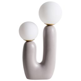 Beliani TISCHLAMPE Grau Tulun