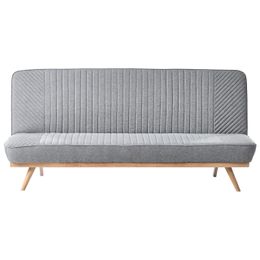 Beliani SCHLAFSOFA 191/108 cm Dunkelgrau Kalfafel