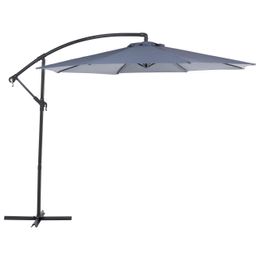 Beliani AMPELSCHIRM anthrazit 300 cm Ravenna
