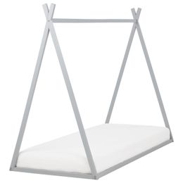 Beliani KINDERBETT Grau 90-200 cm Saurat