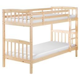 Beliani HOCHBETT Heller Holzfarbton 90-200 cm Revin