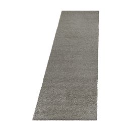 KADIMA DESIGN TEPPICH Hochflor SPREE in Natur, einfarbig, 80 x 250 cm