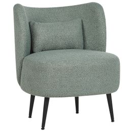 Beliani SESSEL BOUCLE Gr&uuml;n Otsby