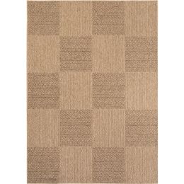 KADIMA DESIGN TEPPICH Outdoor ARLBERG in Beige, in Jute-Optik, aus Polypropylen, 80 x 250 cm