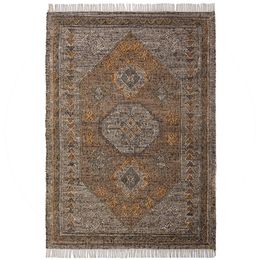 KADIMA DESIGN NATURTEPPICH handgewebt BERMEO, im Vintage-Stil, aus Jute, Natur, 160 x 230 cm